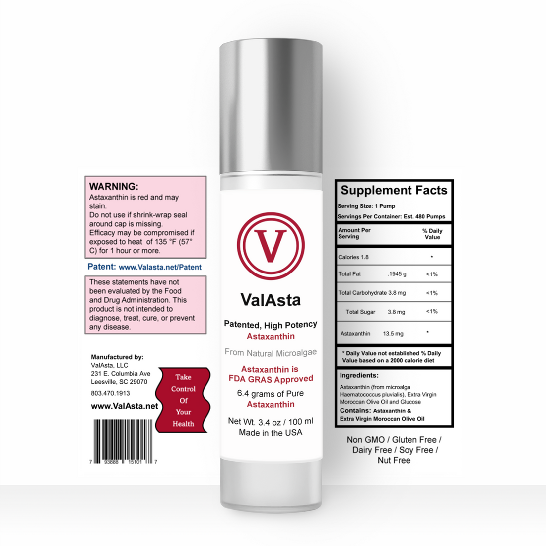 ValAsta Liquid Astaxanthin with Olive Oil 100ML